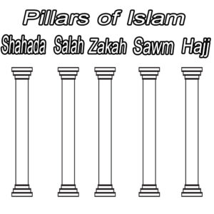 5 Pillars of Islam - Coloring Page - Live It Smart